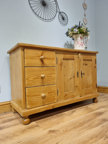 2143 Vintage Lockable Pine Unit | littleacorn