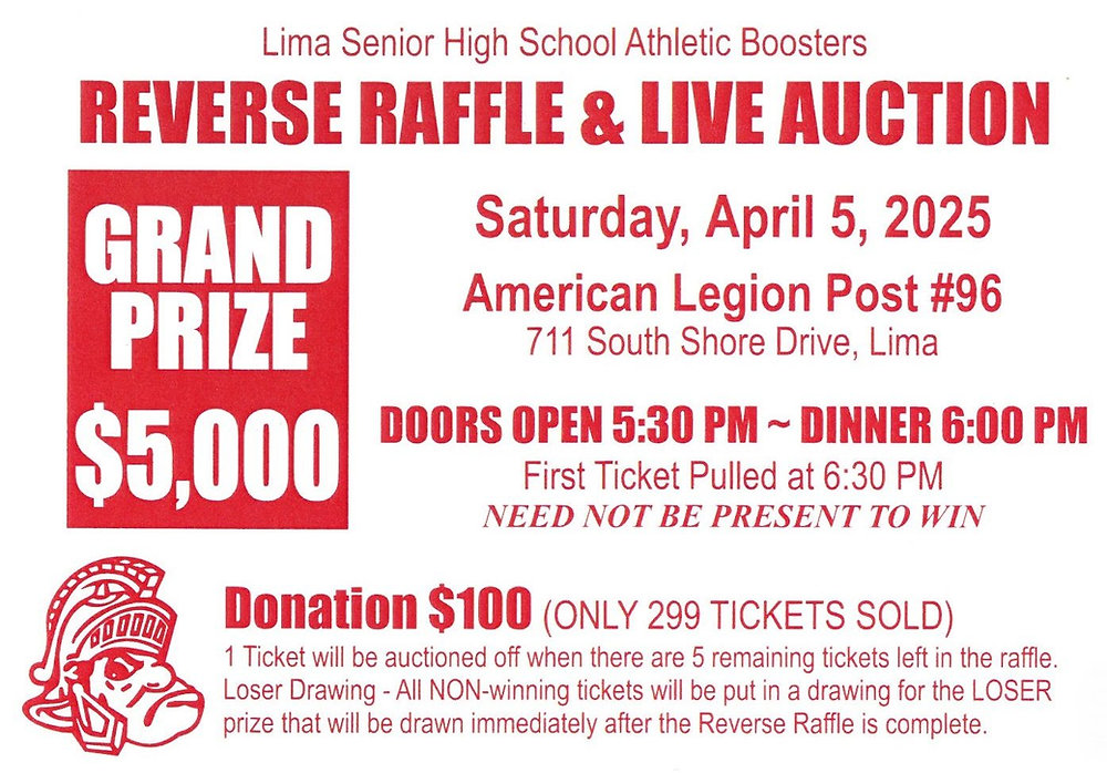 Reverse Raffle tickets on sale now