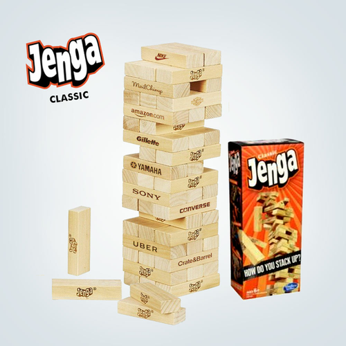 Jenga® Classic with Laser Etched Logo | Logostack