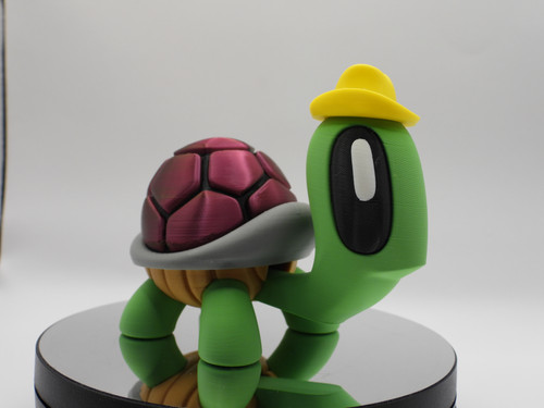 Terrence: The Charming 3D Printed Turtle Complete with Hat Set | 3D Hero