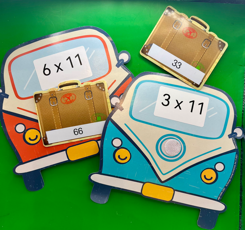 Road Trip Multiplication Cards - 3/6 | Skip Jump Ready