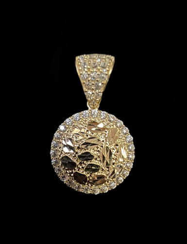 Circle Nugget Pendant Gold 10k | Alijewelers