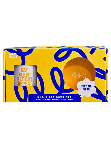 Purrfect Pair Cat Mug and Bowl Set - Wild & Woofy | Cat Store