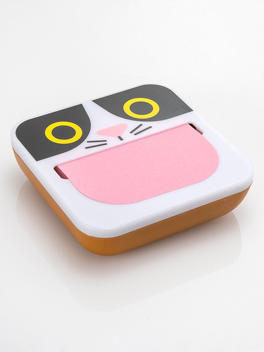 Crazy Cat Sticky Note Dispenser: Mustard | Cat Store
