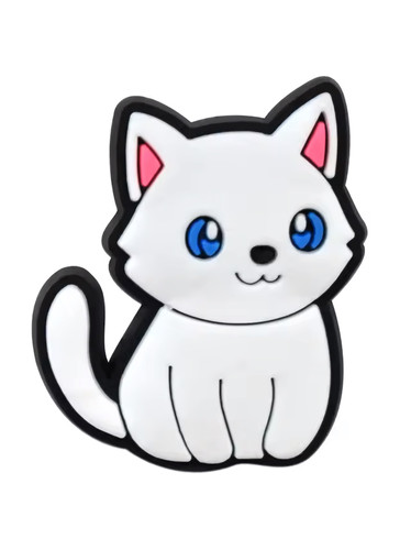 Crocats White Cat Croc Charm | Cat Store