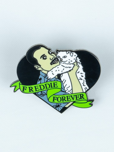 Freddie Mercury Cat Enamel Pin Cat Store