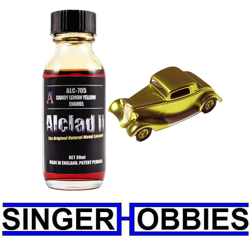 Alclad II Lacquers Candy Lemon Yellow Enamel 1 oz Airbrush Paint NEW ...