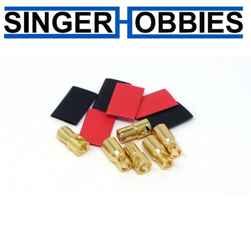 MT RACING MTR1065 6mm Bullet Connectors (3 pair) | Singerhobbies