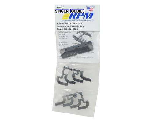 RPM 70852 Zoomies Mock Exhaust Headers (Black) | Singerhobbies