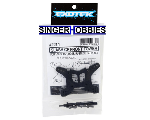 EXOTEK 2214 Slash 4X4 Rear Carbon Fiber Shock Tower | Singerhobbies