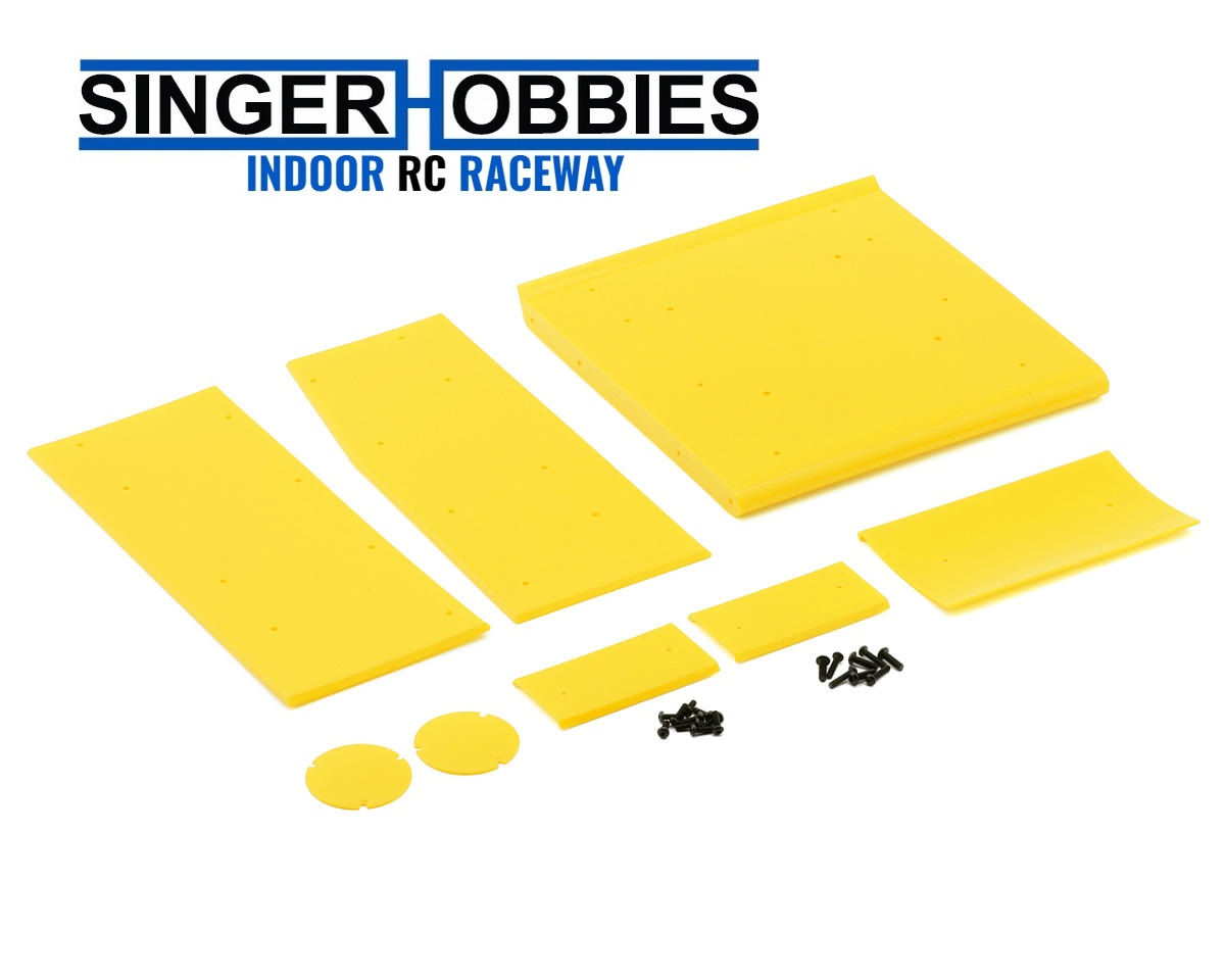 LOSI LOS-2855 22S Sprint Wing Panel Set (Yellow) | Singerhobbies
