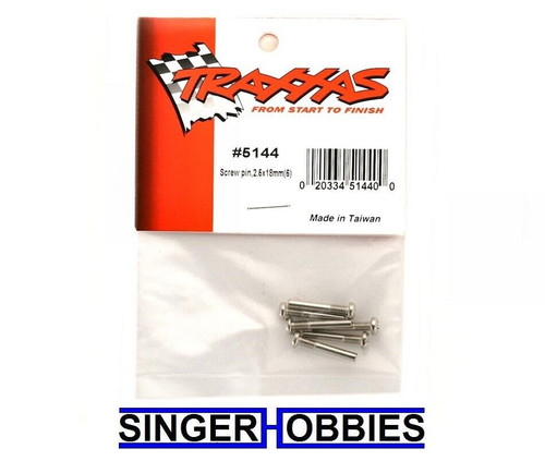 Traxxas 5144 Screw pin, 2.5x18mm (6) NEW IN PACKAGE TRA5144 TRA1 ...