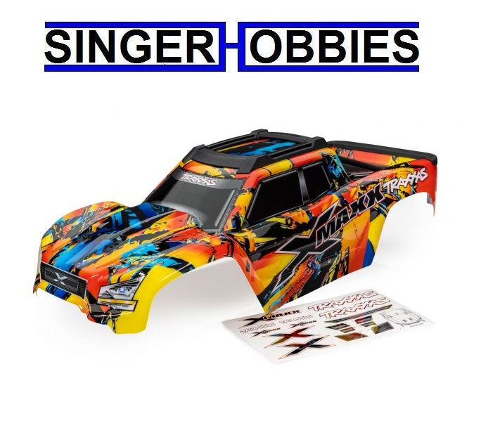 Body, X-Maxx®, Solar Flare (painted, decals applied) Complete ...