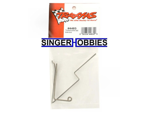 Traxxas 4483 Throttle & Brake Rods / Brake Lever NITRO SLASH/RUSTLER ...