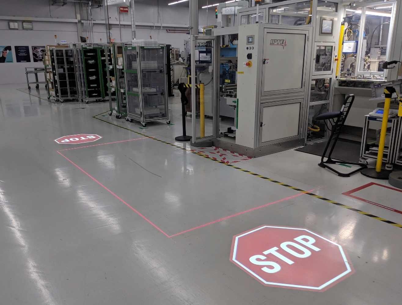 Virtual Safety Zones: A Case Study in Visual Hazard Management