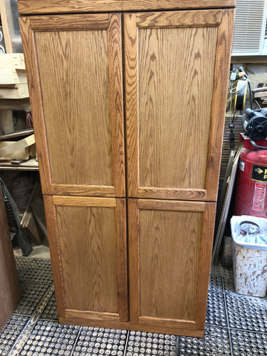 Oak Custom Pantry | Herb's Handy Work