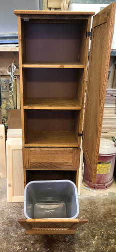 Oak Single With Drawer and Top Cabinet | Herb's Handy Work
