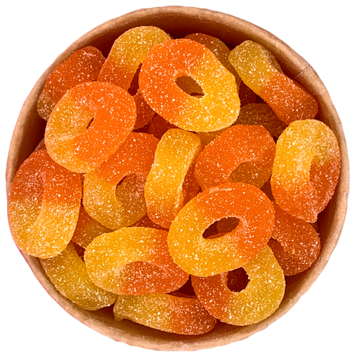 Fizzy Peach Rings | rubydoobys