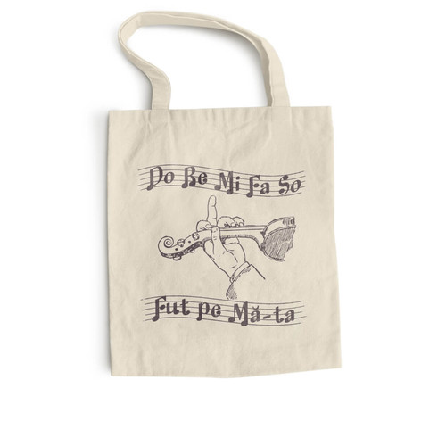 TOTE BAG DO RE MI FA | Înjur Frumos