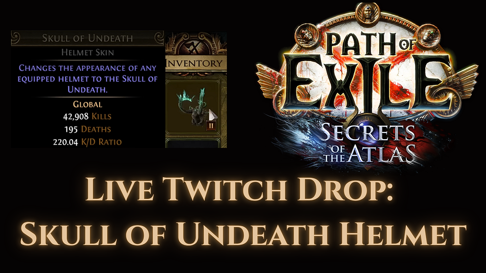 PATH OF EXILE 3.26 – SECRETS OF THE ATLAS LIVESTREAM + TWITCH DROPS