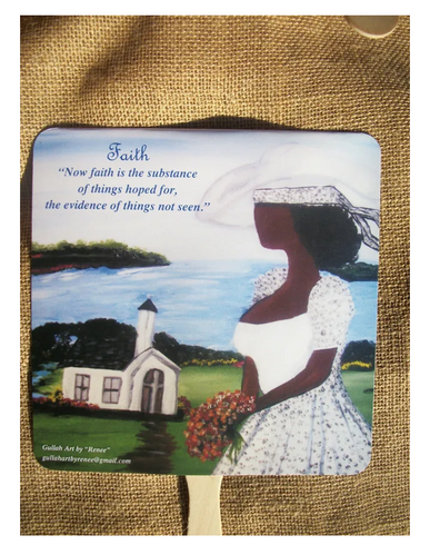 Faith Fan | Gullah Art by Renee