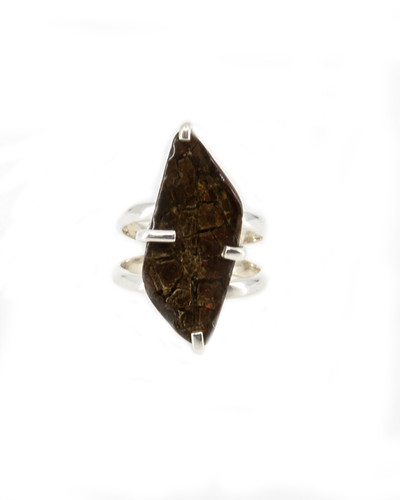 Anolite Canadian set in Sterling Silver with red shimmer | Livingenergies