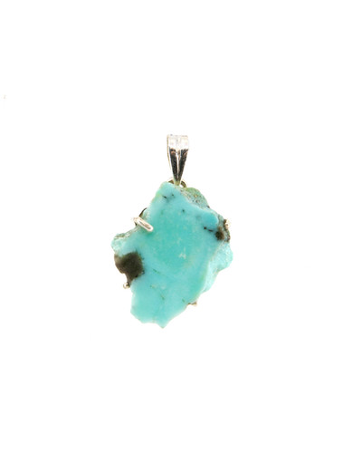 Raw Natural Turquoise set in Sterling Silver | Livingenergies