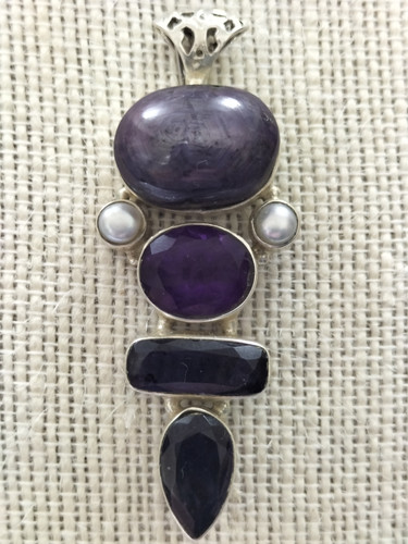 Ruby, Iolite, Amethyst & Pearl | Livingenergies