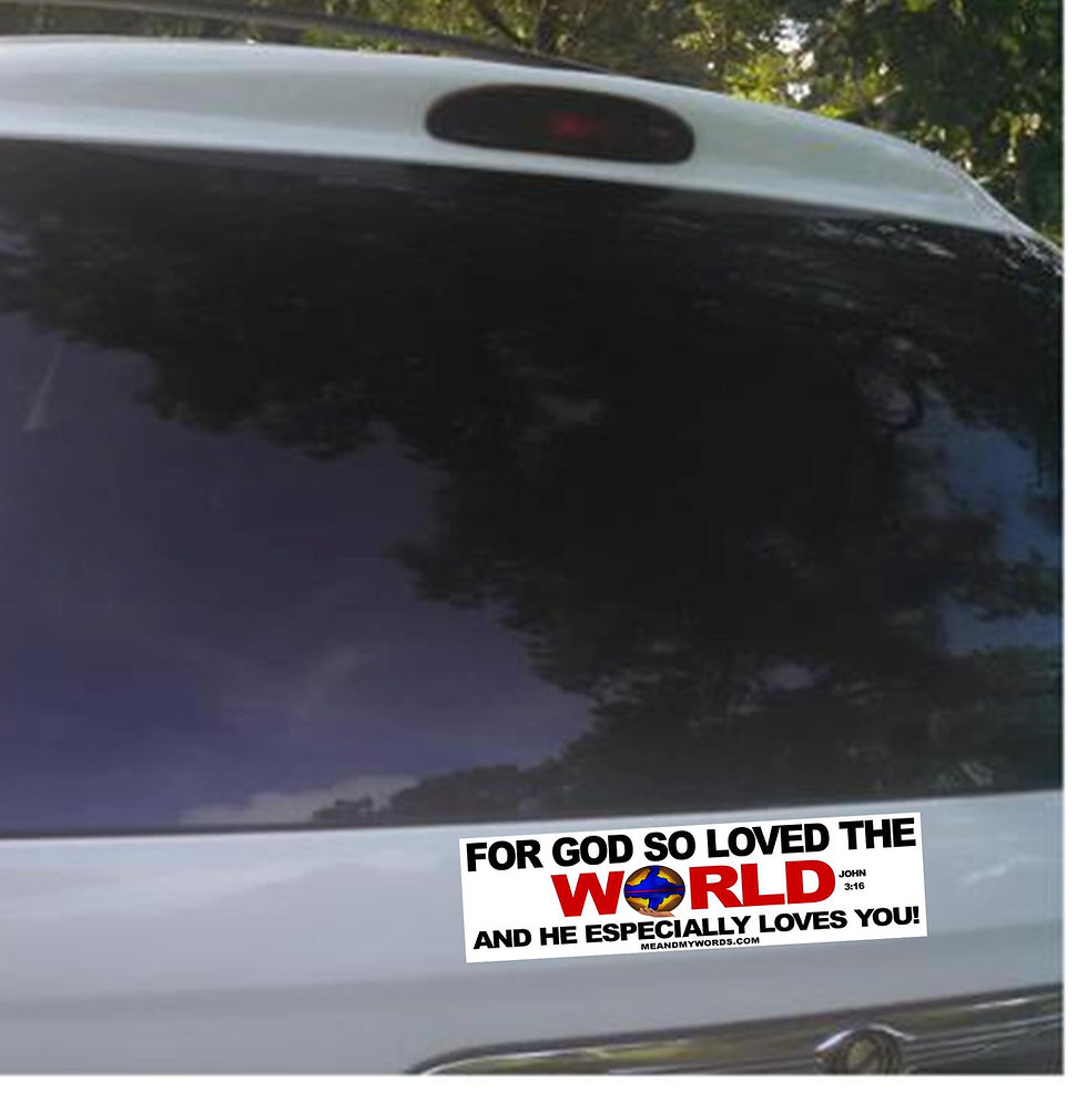 Christian Bumper Stickers|ME AND MY WORDS