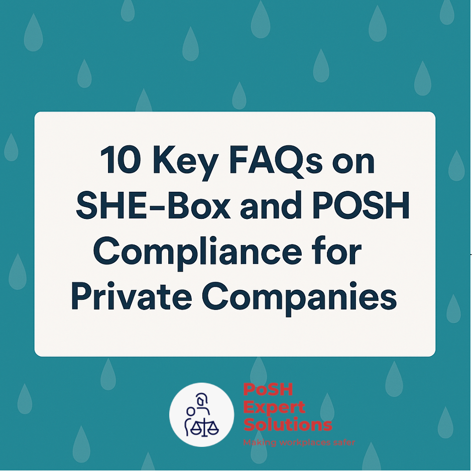 SHe-BOX Portal Compliance Guide: Role of Nodal Officer, Legal Mandate ...