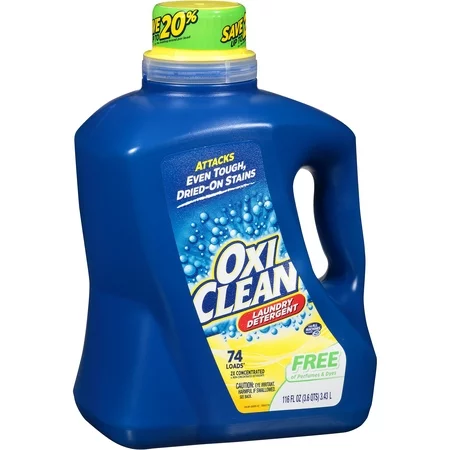 Oxi Clean 116 fluid ounces / 74 loads Free of Perfumes & Dyes Laundry ...