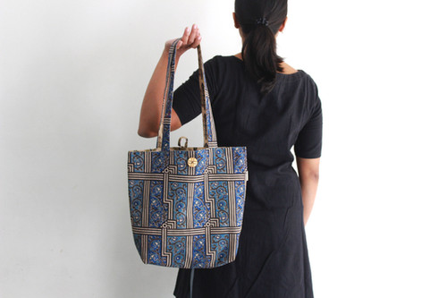 Kalamkari Reversible Jhola | Jholacraft | Handcrafted | Made In India