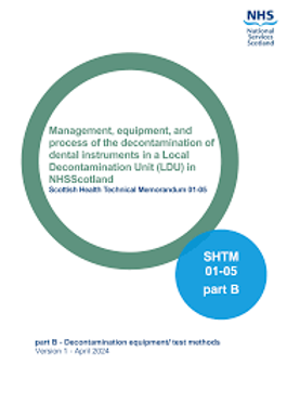 Scottish update to SHTM 01-05 Part B highlights