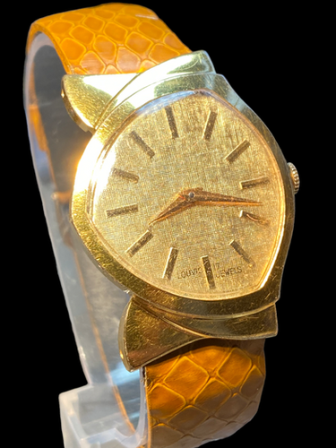 1950’s Louvic Gents Asymetrical Dress Watch | vintagewatchroom