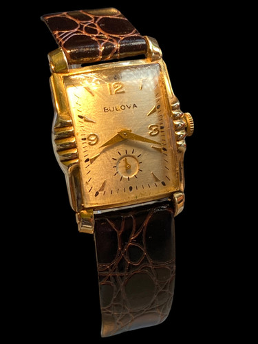 1953 Bulova President C Deco Style Gents Dress Watch | vintagewatchroom
