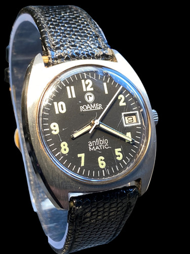 1970’s Roamer Anfibio Matic Gents Military Style Watch | vintagewatchroom