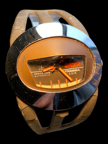 c.1972 Tressa Lux Marquand Designed Spaceman Watch | vintagewatchroom