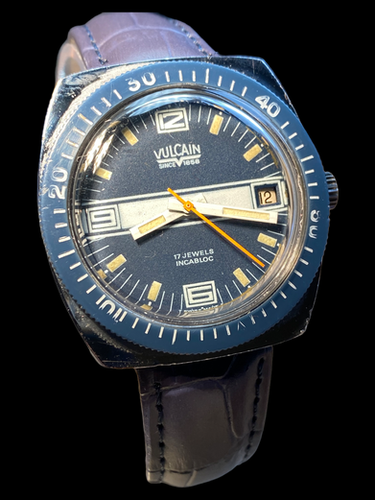 1970’s Vulcain Gents Divers Watch | vintagewatchroom