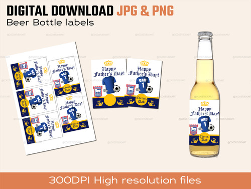 IPS BEER LABELS FOR CORONA BOTTLES DIGITAL DOWNLOAD | cocostudioart.com