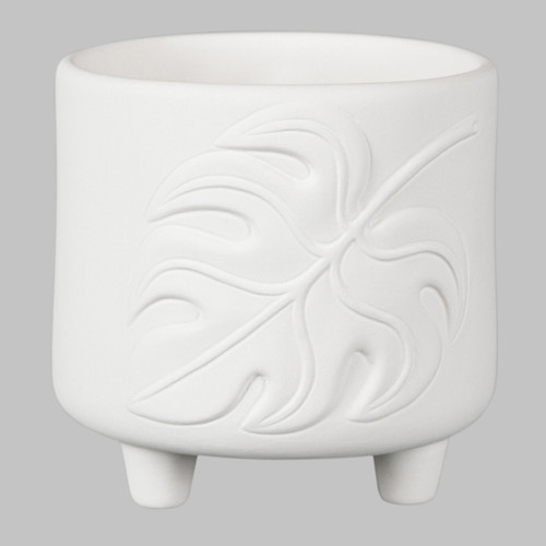 Monstera Plant Pot | Crafty Monkey Pottery Painting Studio