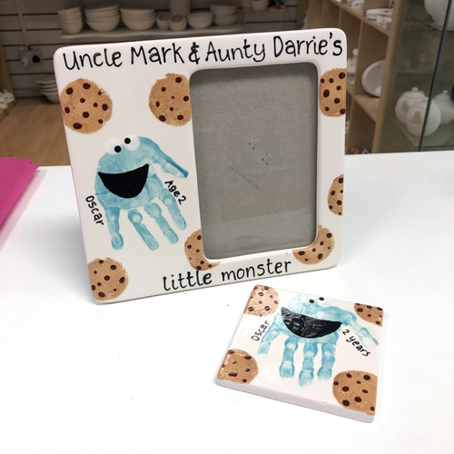 Cookie Monster Coaster or Photo Frame | Crafty Monkey