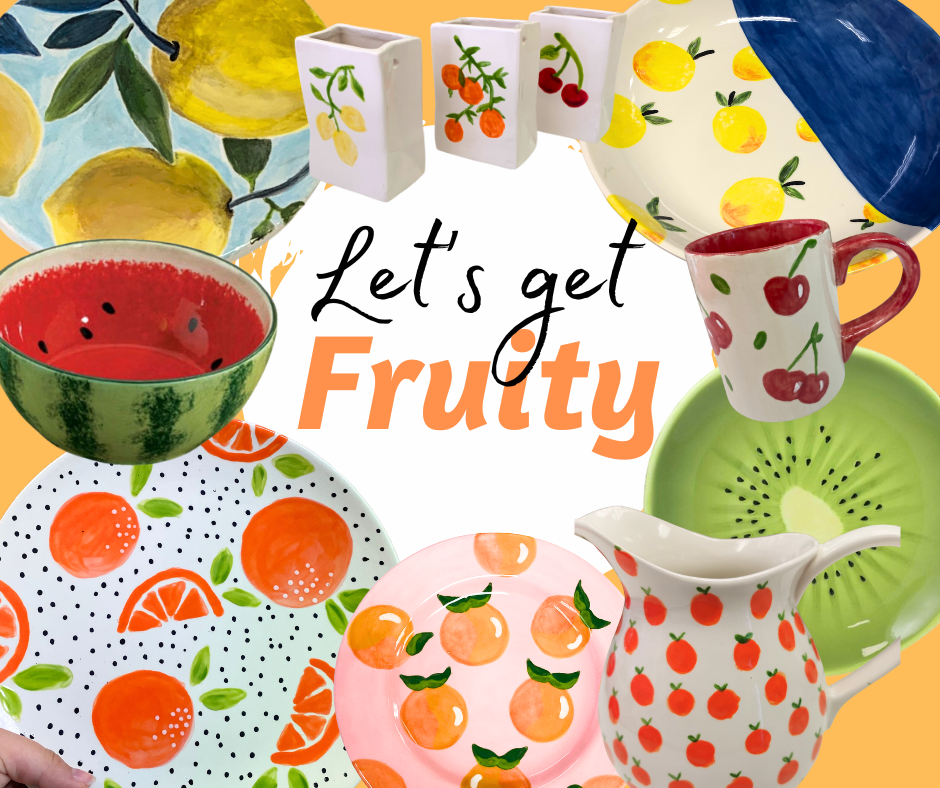 Trending Fruit Pottery Painting Designs