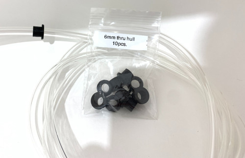 6mm Through Fitting for 6mm Line, Pack of 10 | TheLighterSideofRC