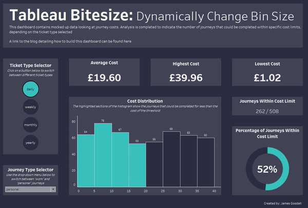 Tableau Bitesize: Dynamically Change Bin Sizes