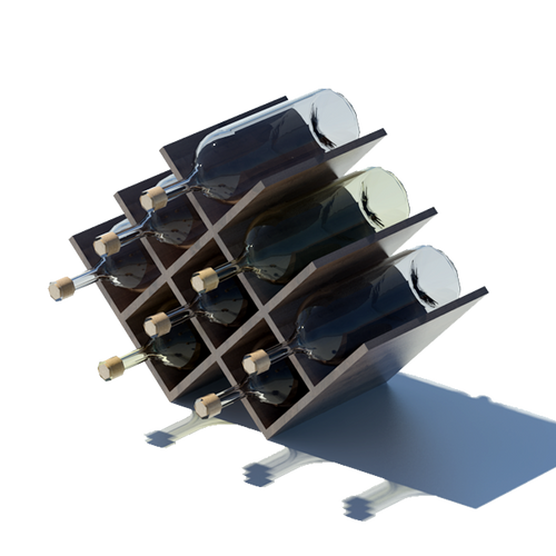 Entourage - Wine Rack - Surface Mounted | Virtuarta