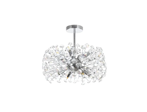 Zara 8 Light Polished Chrome Semi-Flush Ceiling Light | The Light House