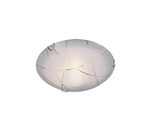 Drina 1 Light White Flush Ceiling Light | The Light House42.73