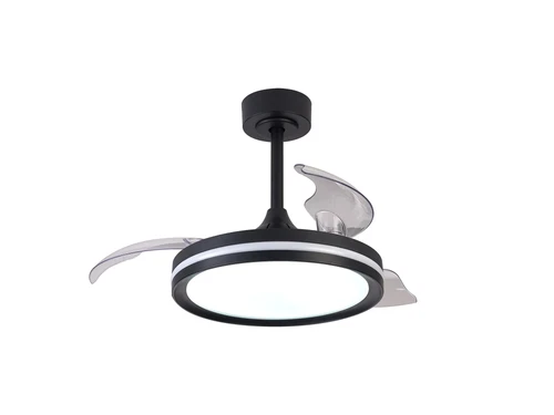 Orth Black LED Fan and Light | The Light House