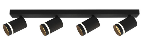 Silas 4 Light Matt Black Bar Spot Lights | The Light House144