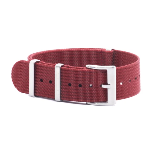 Ribbed NATO Watch Strap (Maroon) | WAMD Watch Straps